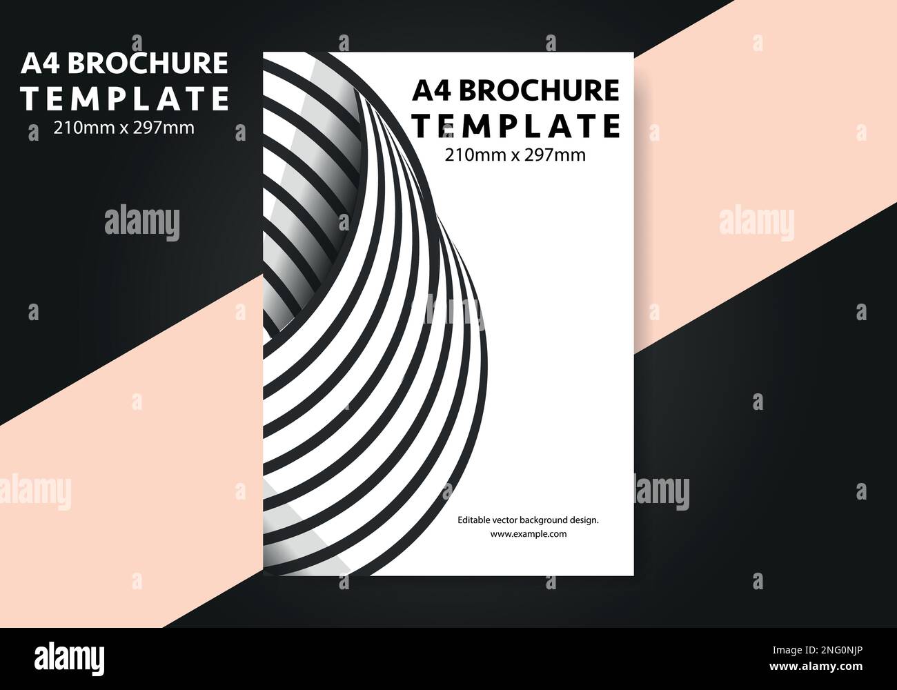 A4 Brochure Background design template vector, Flyer template for ...
