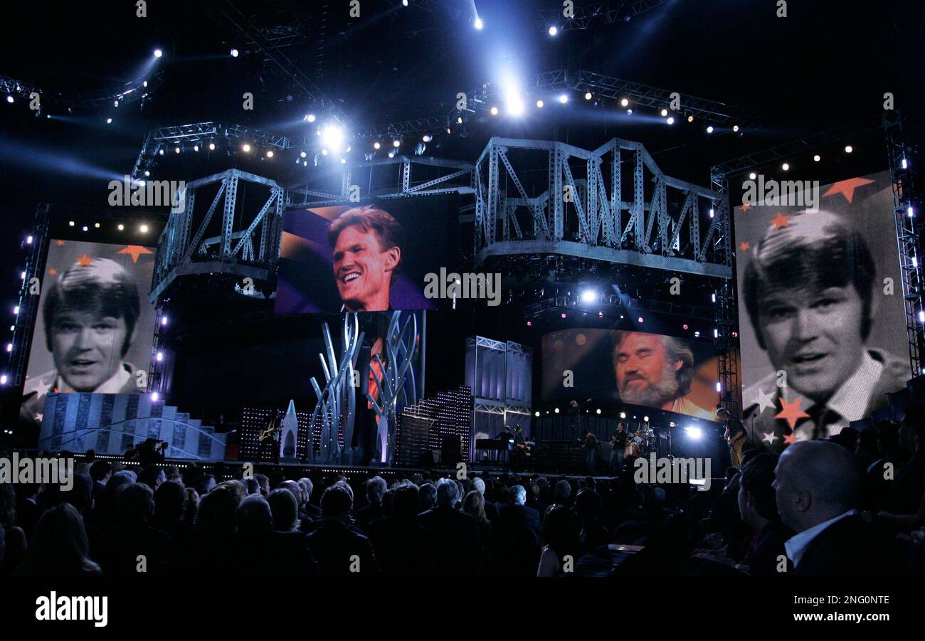 The inside of the theater is seen during the 41st Annual Country Music ...