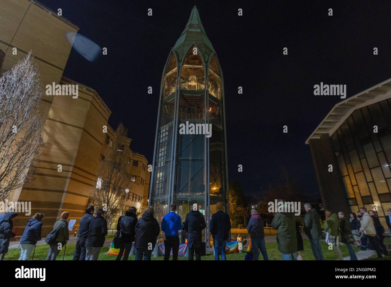 Basildon, UK. 17th Feb, 2023. Residents come together for a vigil for ...