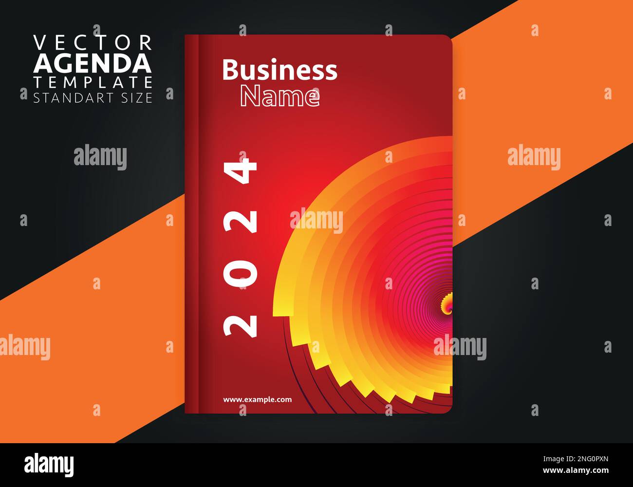 Vector agenda cover design. Creative and minimal agenda cover template ...