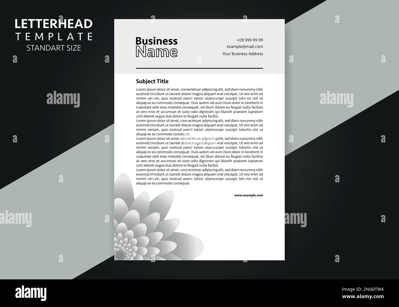 Corporate Business Letterhead, Elegant and minimalist style letterhead ...