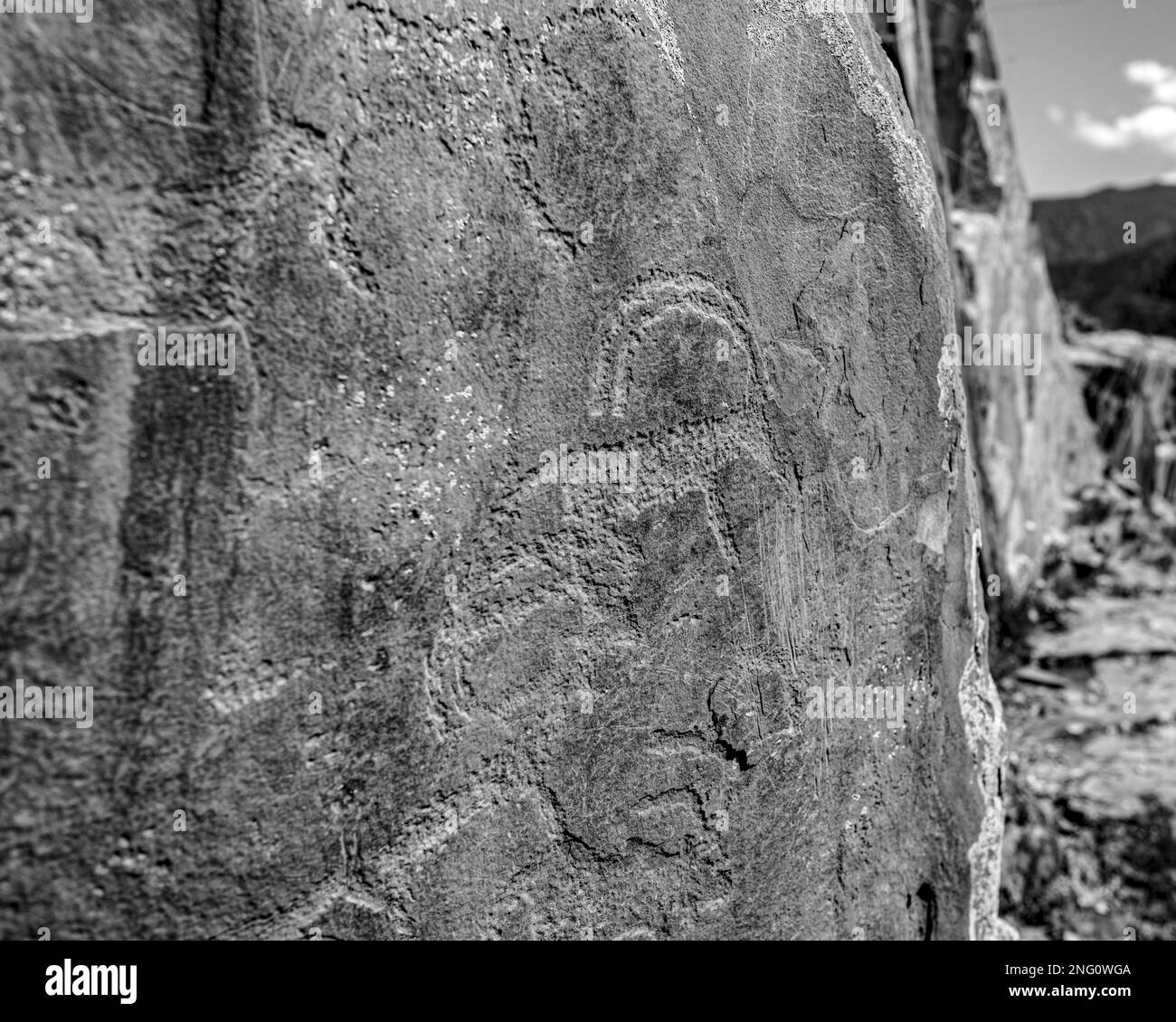 Cave on mountains in Black and White Stock Photos & Images - Alamy