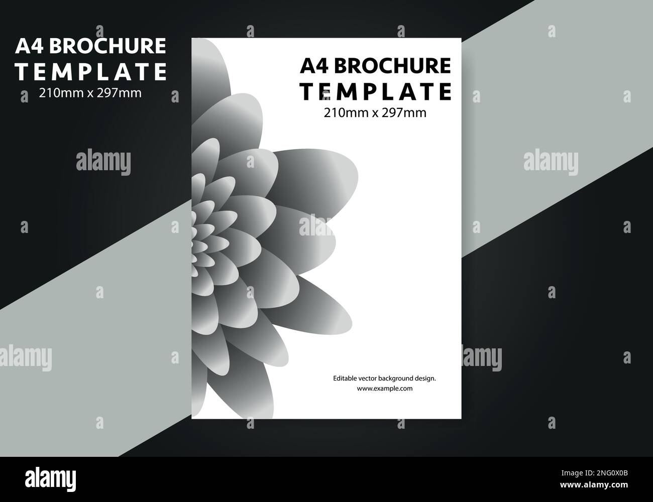 A4 Brochure Background design template vector, Flyer template for ...