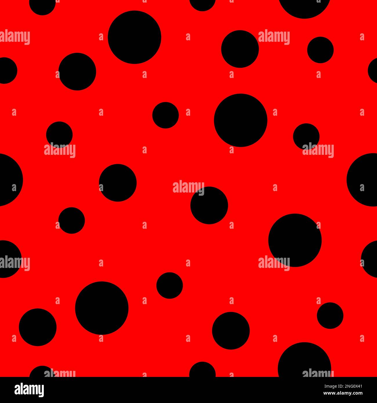Seamless vector with red background and black spots, vector Stock ...