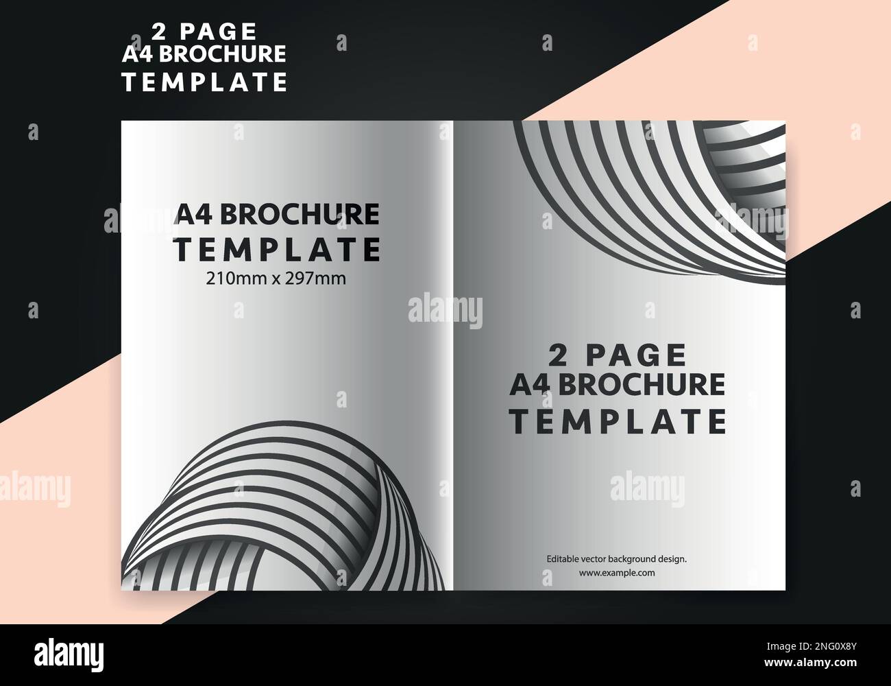 Trifold brochure design. A4 abstract business brochure template ...