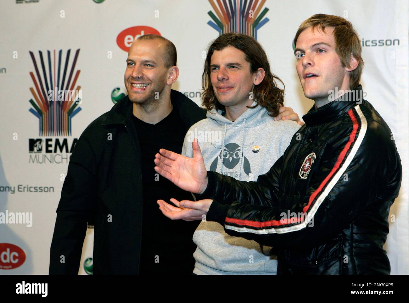 From left, Florian Weber, Ruediger Linhof and Peter Brugger of German ...