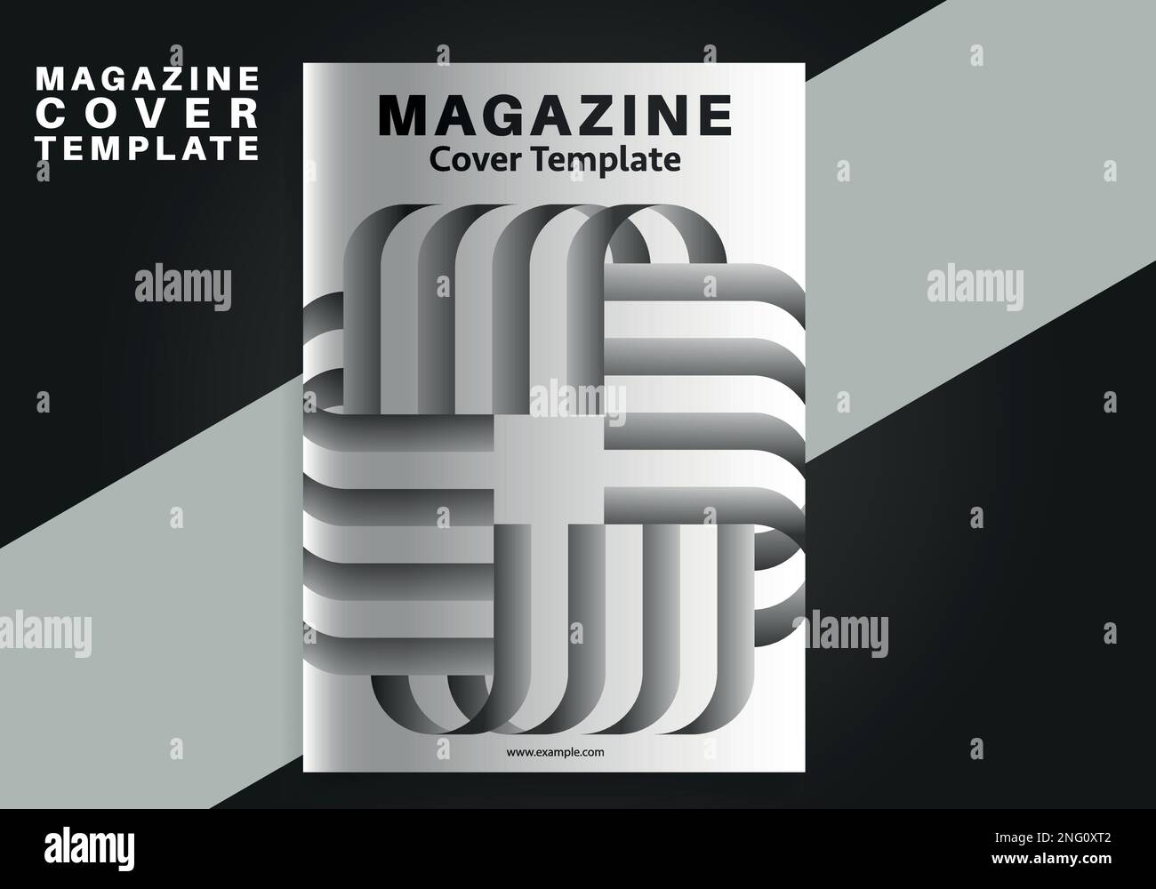 Magazine cover, Annual report design template vector, Leaflet ...