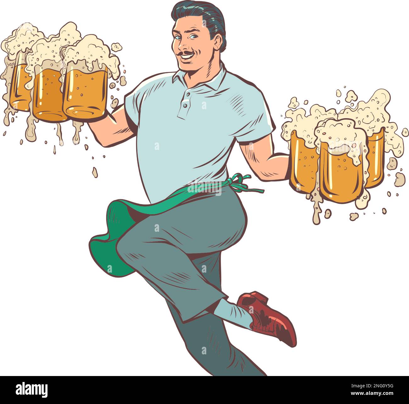 Beer delivery service Stock Vector Images - Alamy