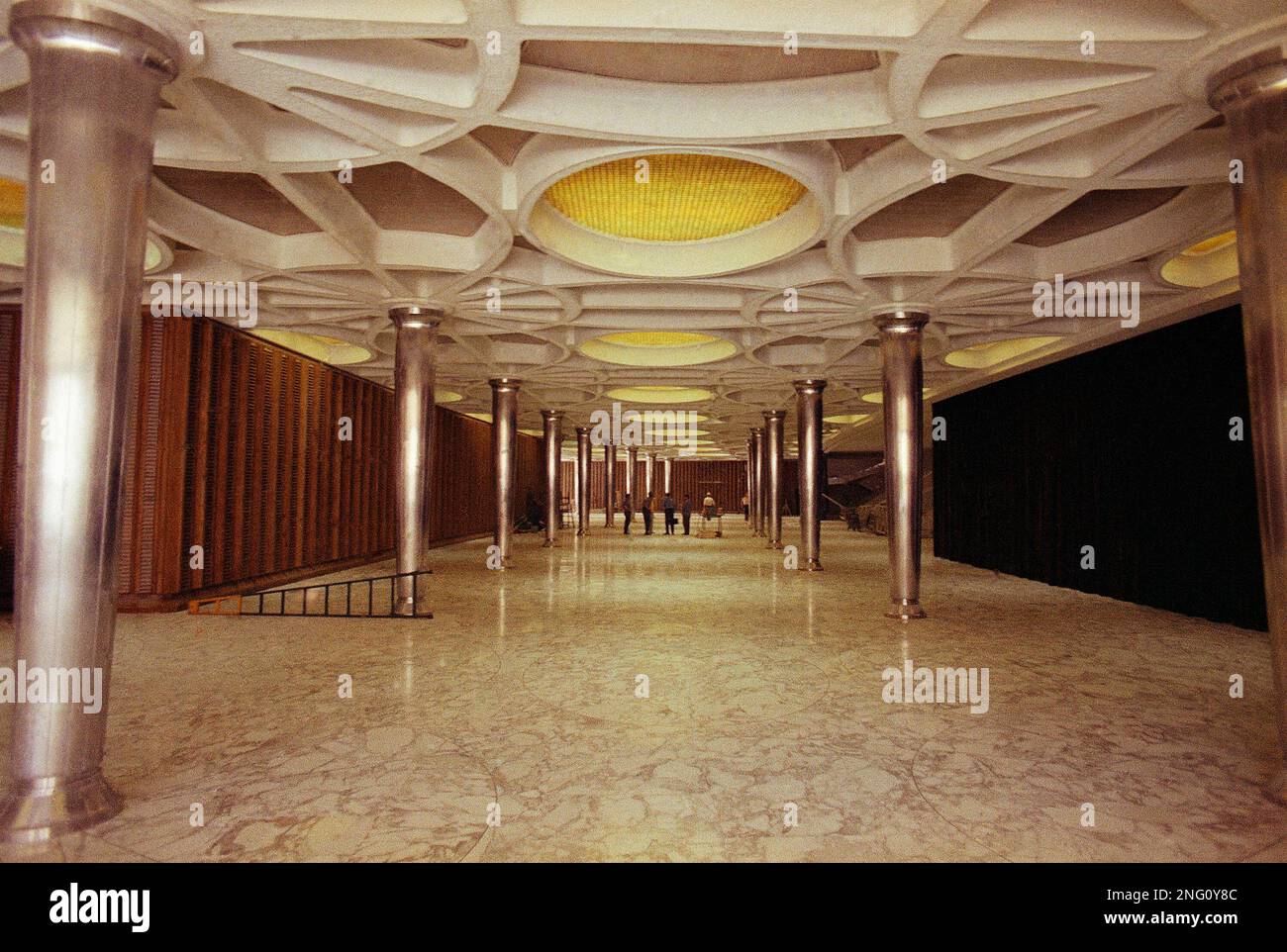 Pictured here is a view of the new Vatican General Audience Hall in ...
