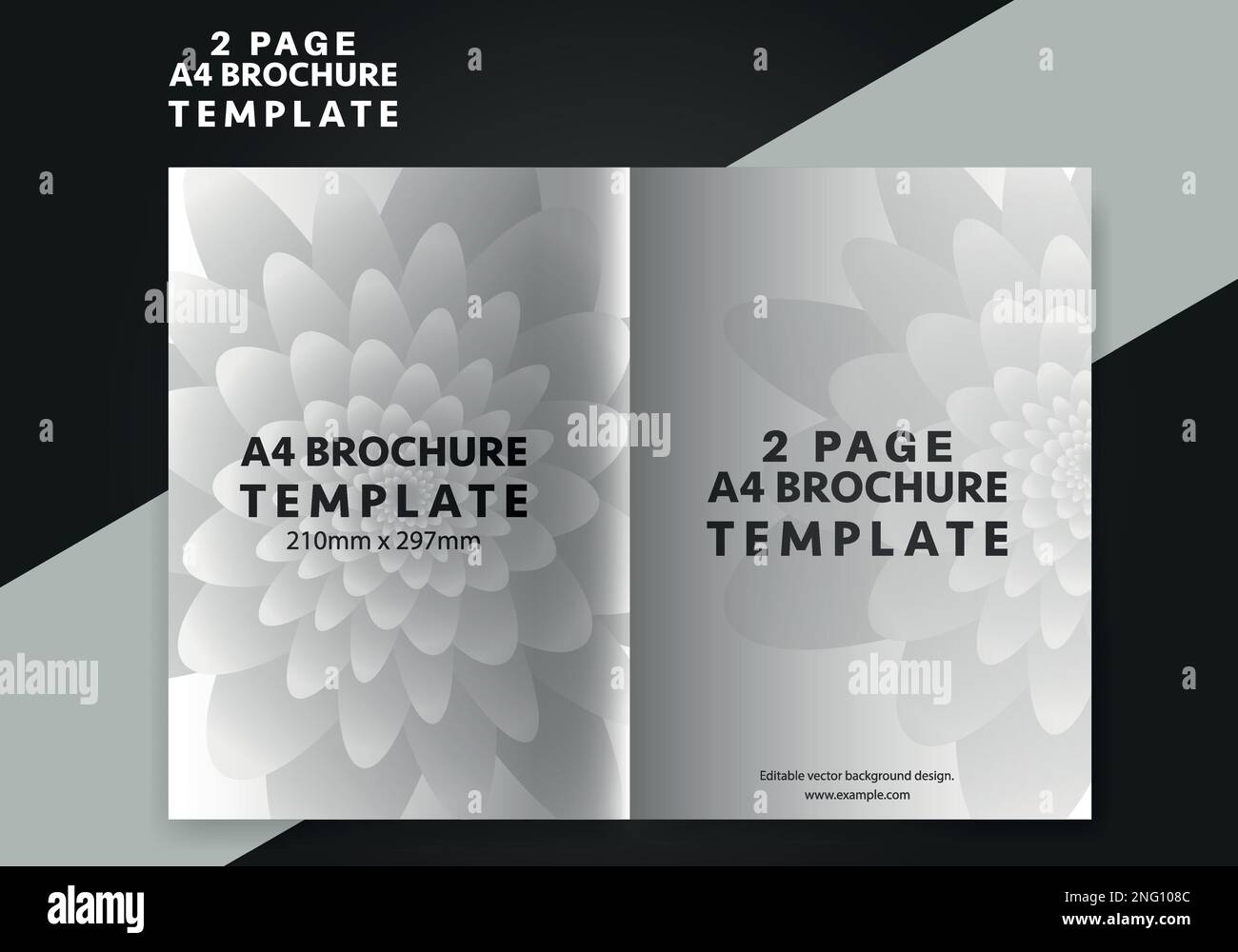 Trifold brochure design. A4 abstract business brochure template ...