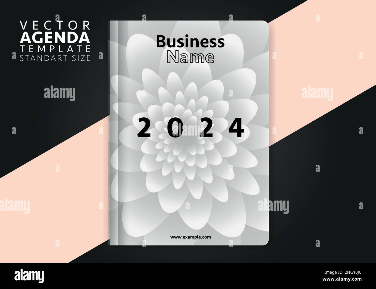 Vector agenda cover design. Creative and minimal agenda cover template ...