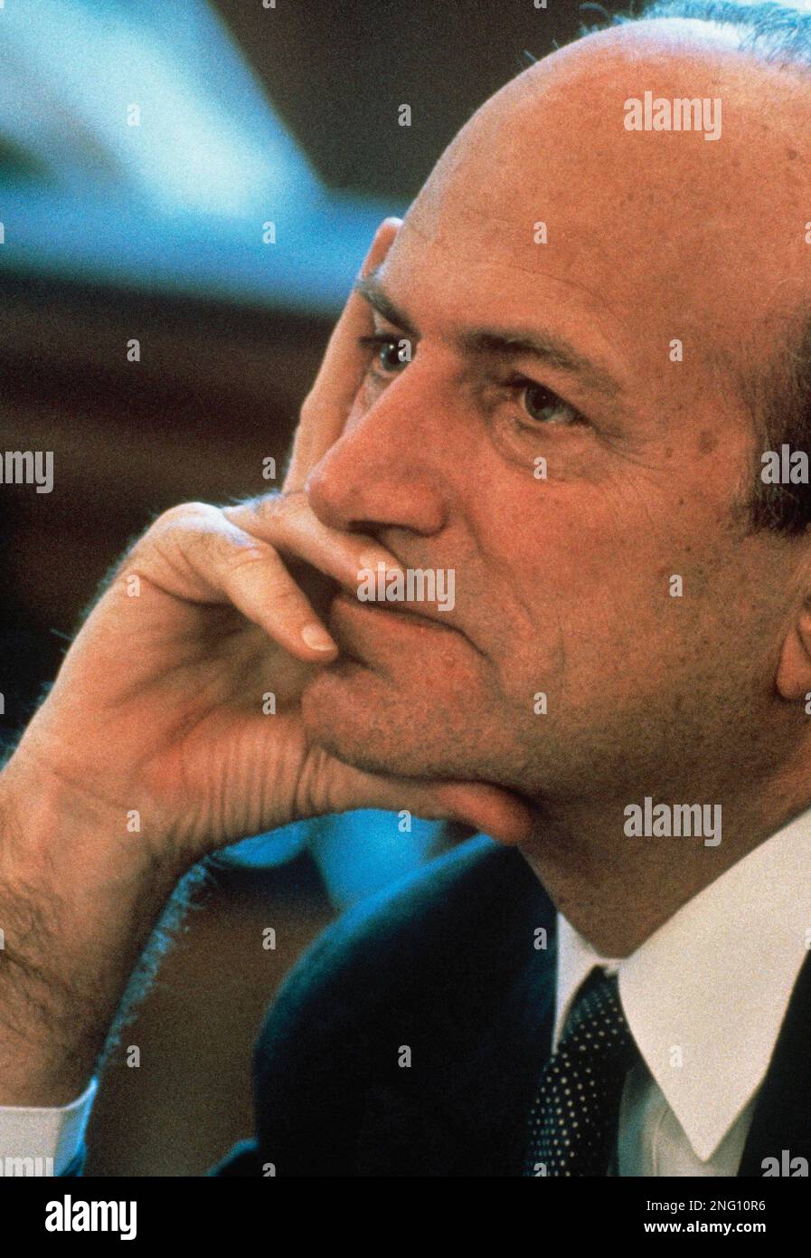 Claus von Bulow shown in courtroom in Newport, R.I., February 1982. Von ...