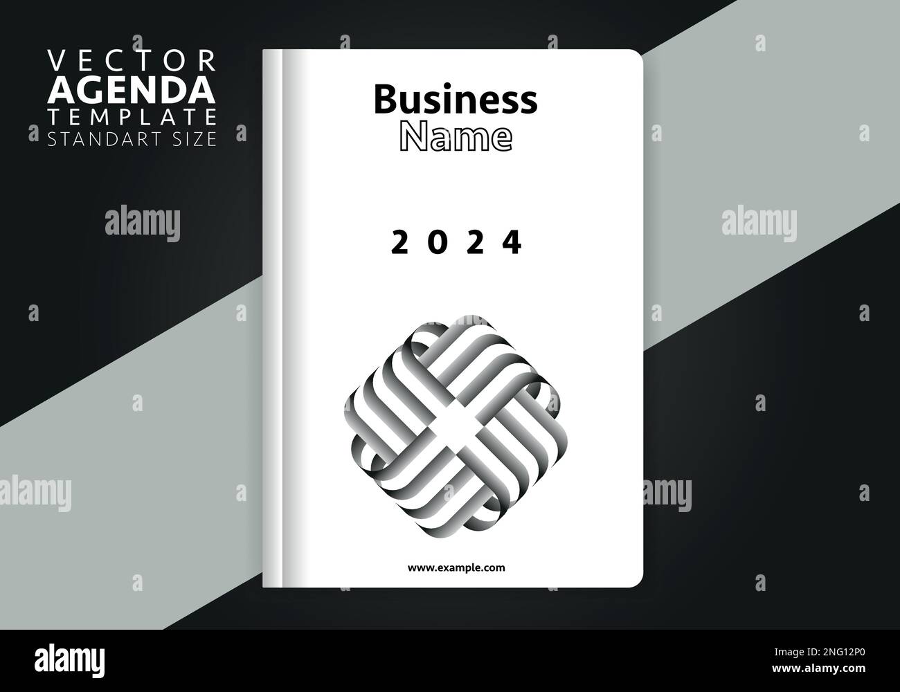 Vector agenda cover design. Creative and minimal agenda cover template ...