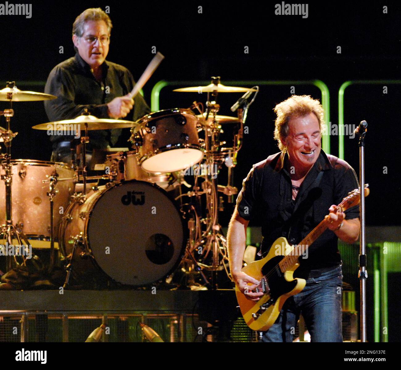 Bruce Springsteen, right, performs with Max Weinberg of the E Street ...