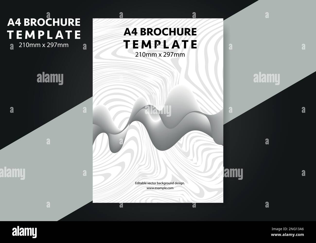 A4 Brochure Background design template vector, Flyer template for ...