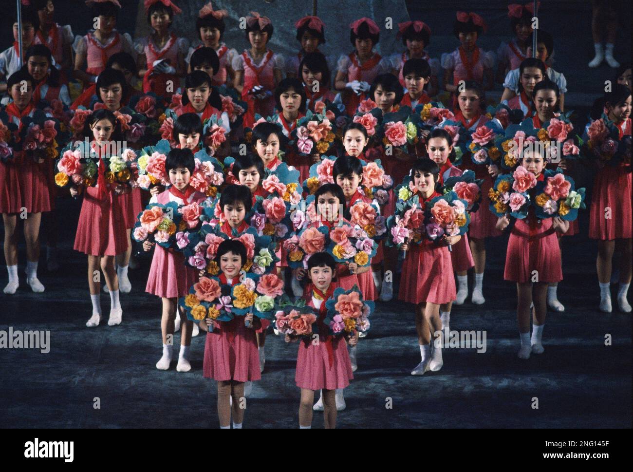 Performers during a song and dance extravaganza with a cast of 1000 ...
