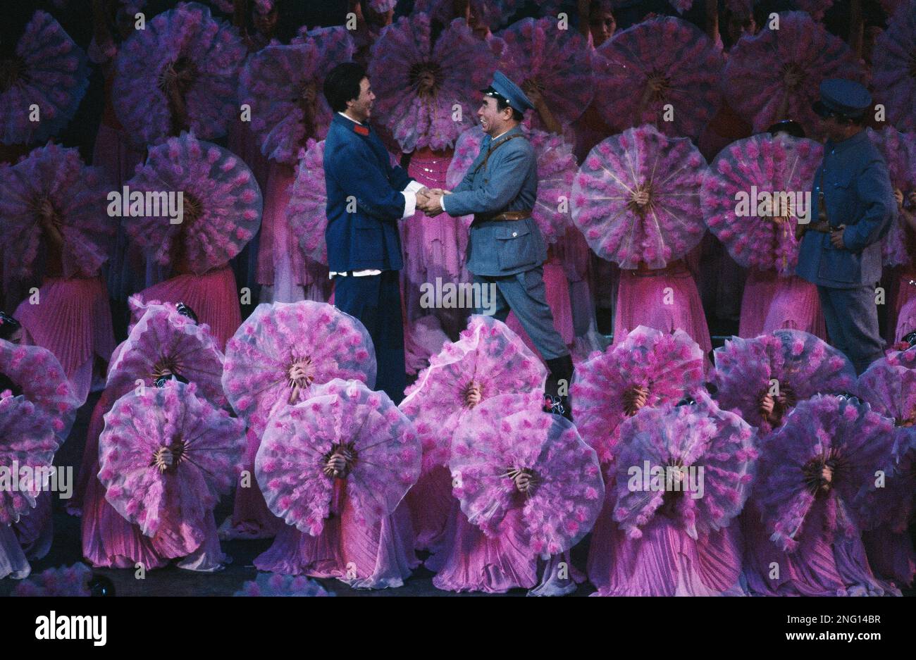 Performers during a song and dance extravaganza with a cast of 1000 ...