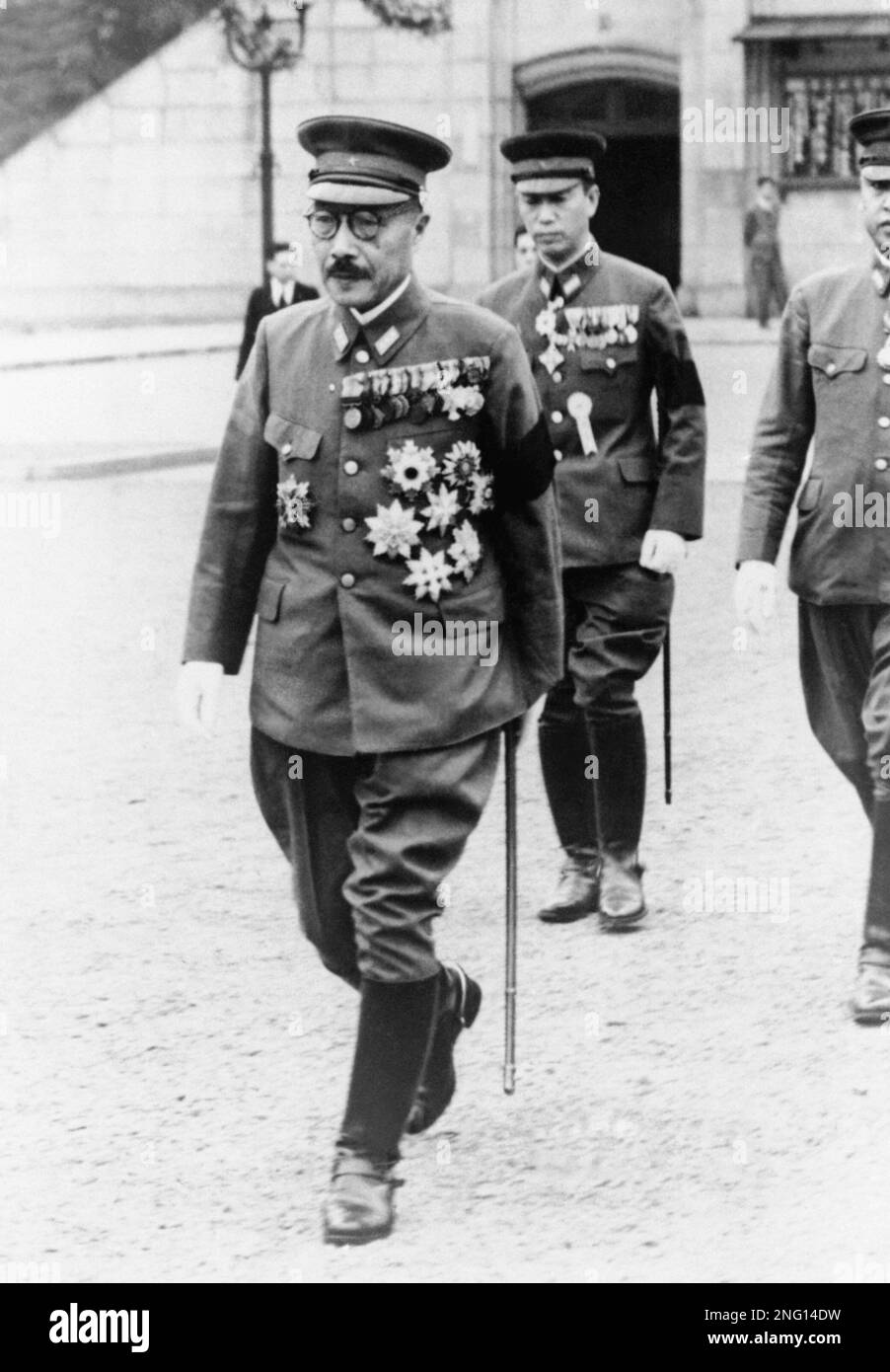 The Japanese Premier General Tojo is shown Sept. 9, 1943 leading ...