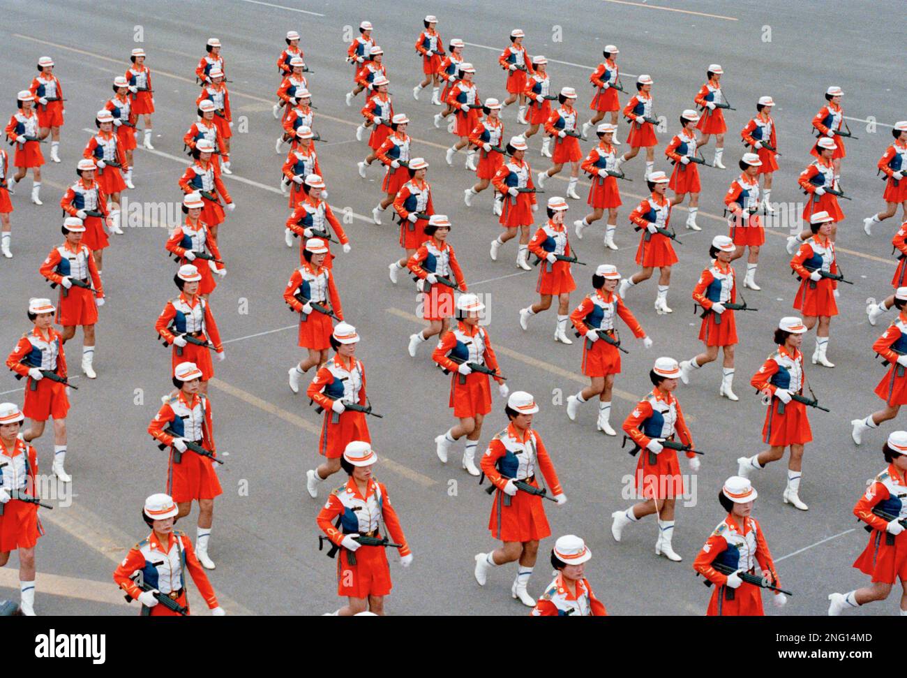 National Day Parade in Beijing, China, October 1, 1984. (AP Photo Stock ...