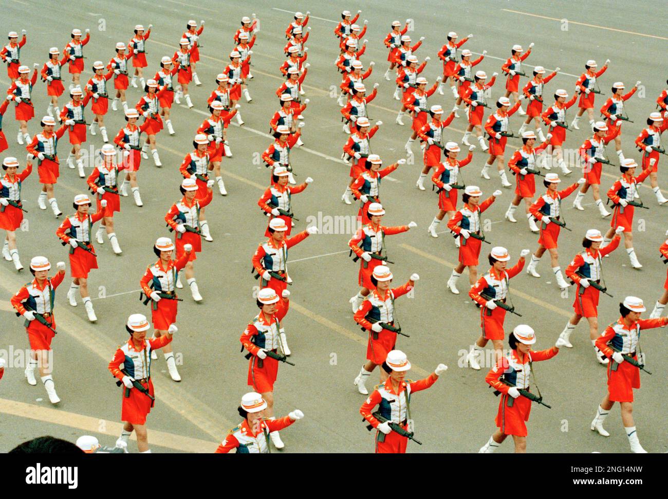 National Day Parade in Beijing, China, October 1, 1984. (AP Photo Stock ...