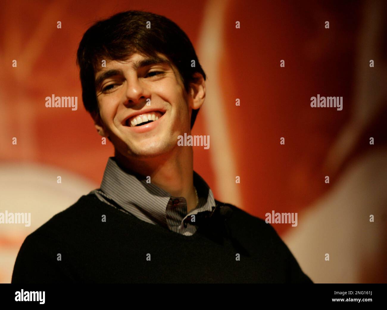 AC Milan Brazilian star Ricardo Kaka' smiles during the presentation of ...
