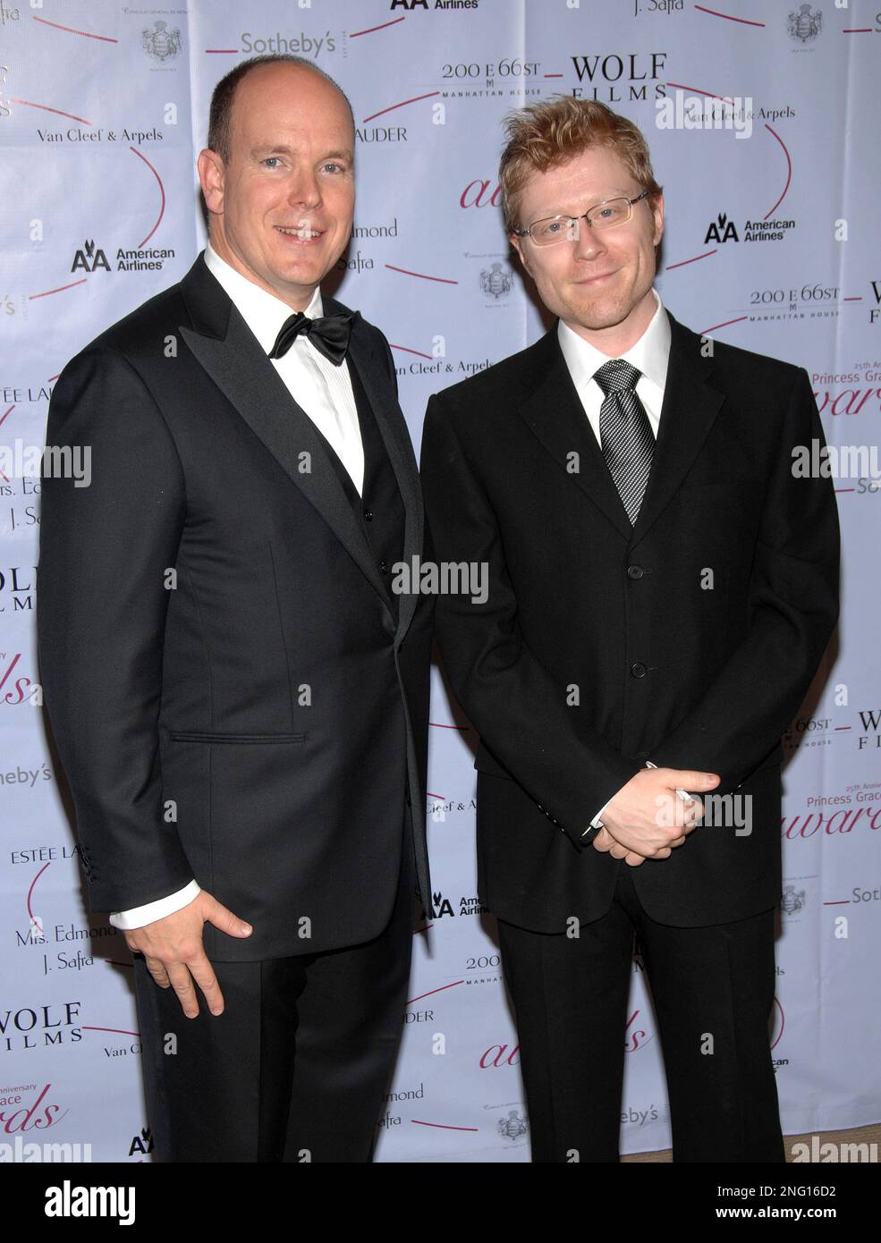 Prince Albert II of Monaco and actor Anthony Rapp arrive at The 25th ...