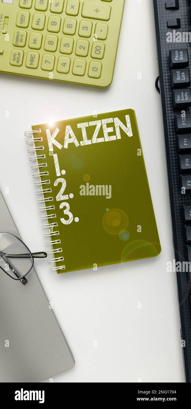Conceptual display Kaizen. Conceptual photo a Japanese business ... Conceptual display Kaizen. Conceptual photo a Japanese business ...