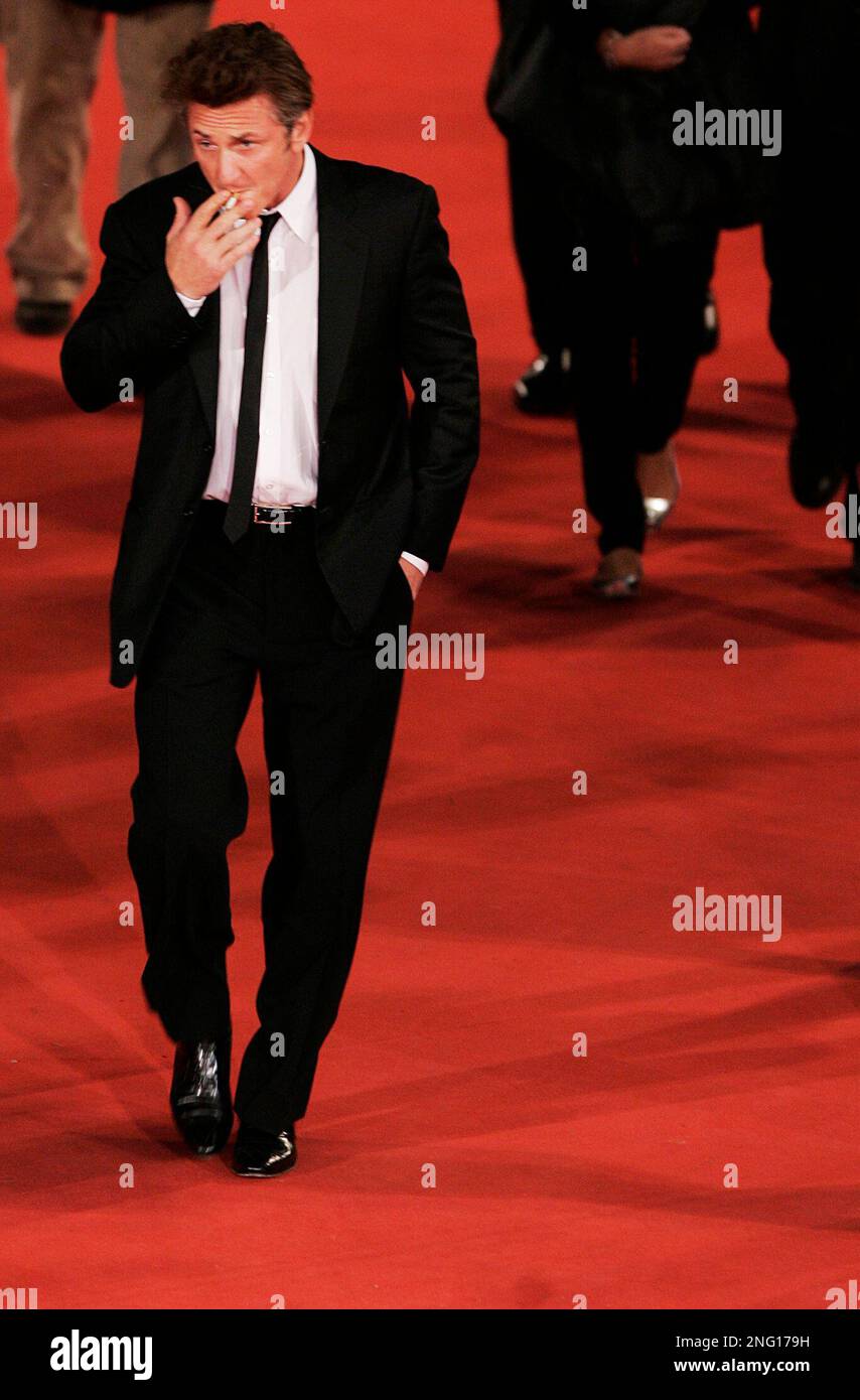 Director Sean Penn walks on the red carpet before the screening of his ...