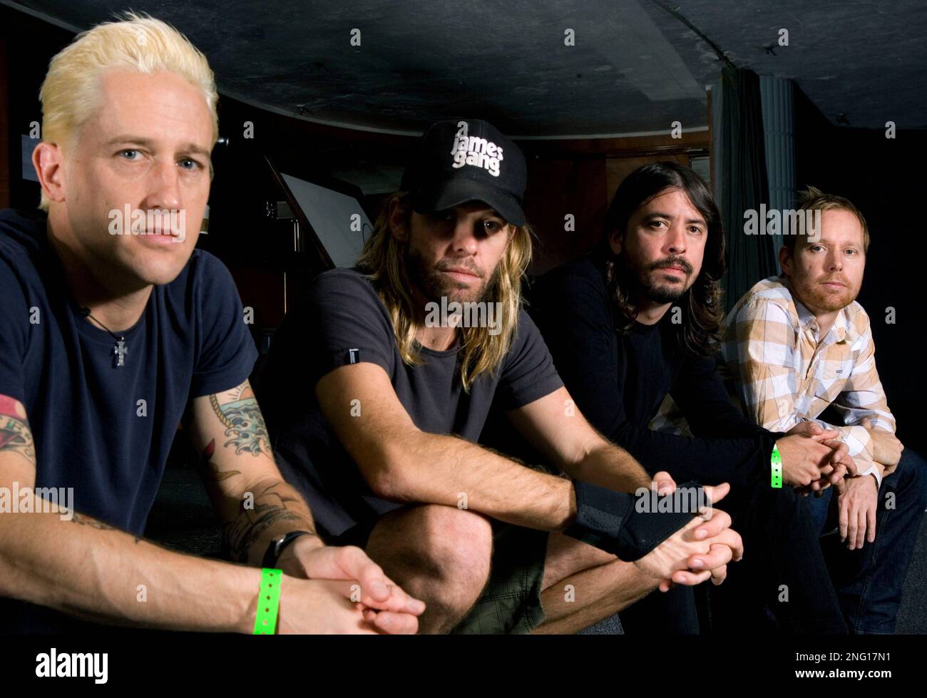 The band Foo Fighters poses for a photograph in Los Angeles on ...