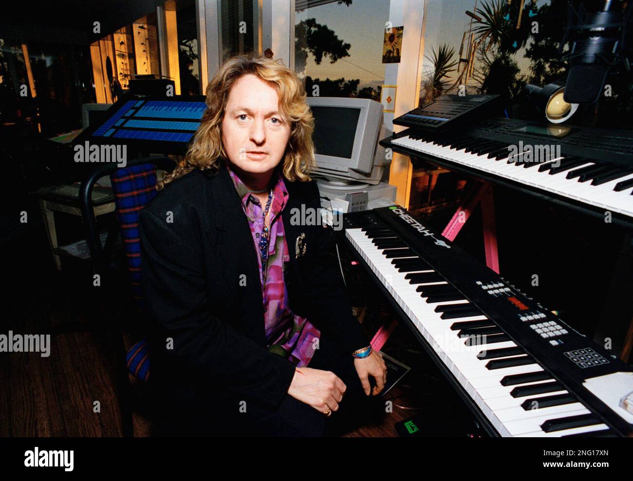 Former lead singer of Yes Jon Anderson is photographed at home in ...
