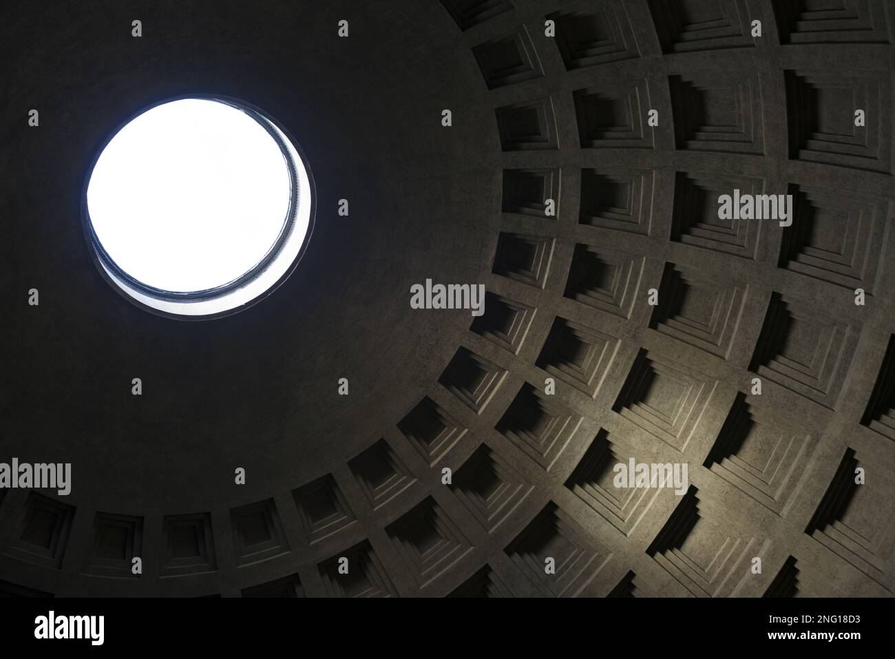 Pantheon roof with sunlight in rome hi-res stock photography and images ...