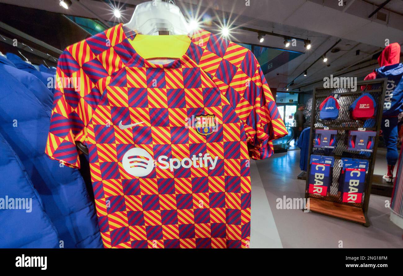 In the official store of FC Barcelona at Camp Nou arena Stock Photo - Alamy