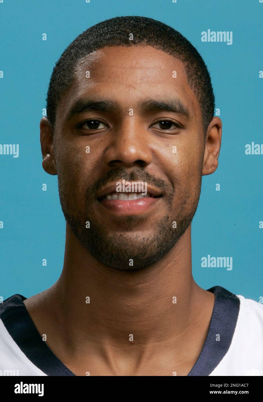 Utah Jazz guard Jason Hart poses for his photo during NBA basketball ...