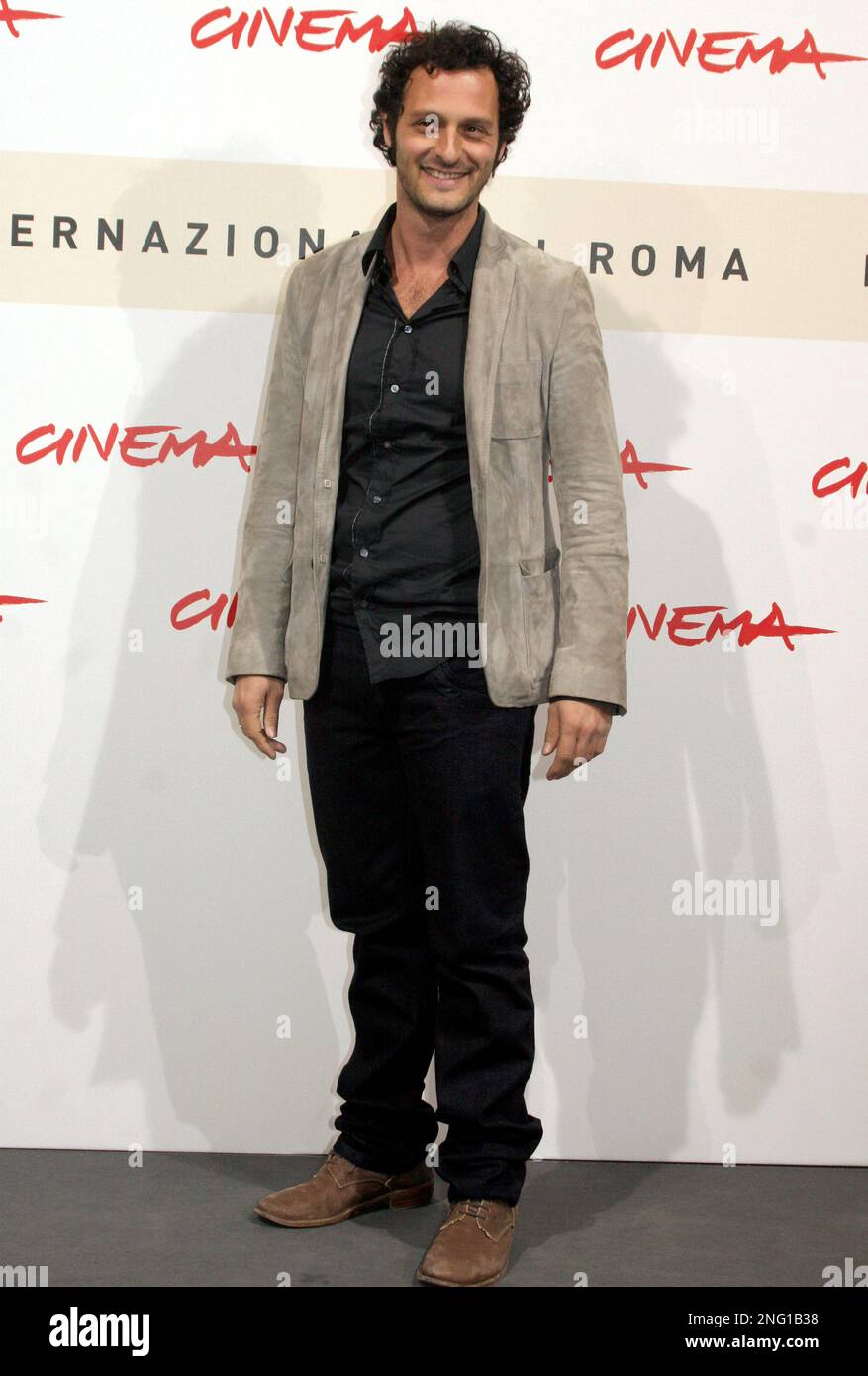 Italian actor Fabio Troiano poses during a photo call presenting the ...