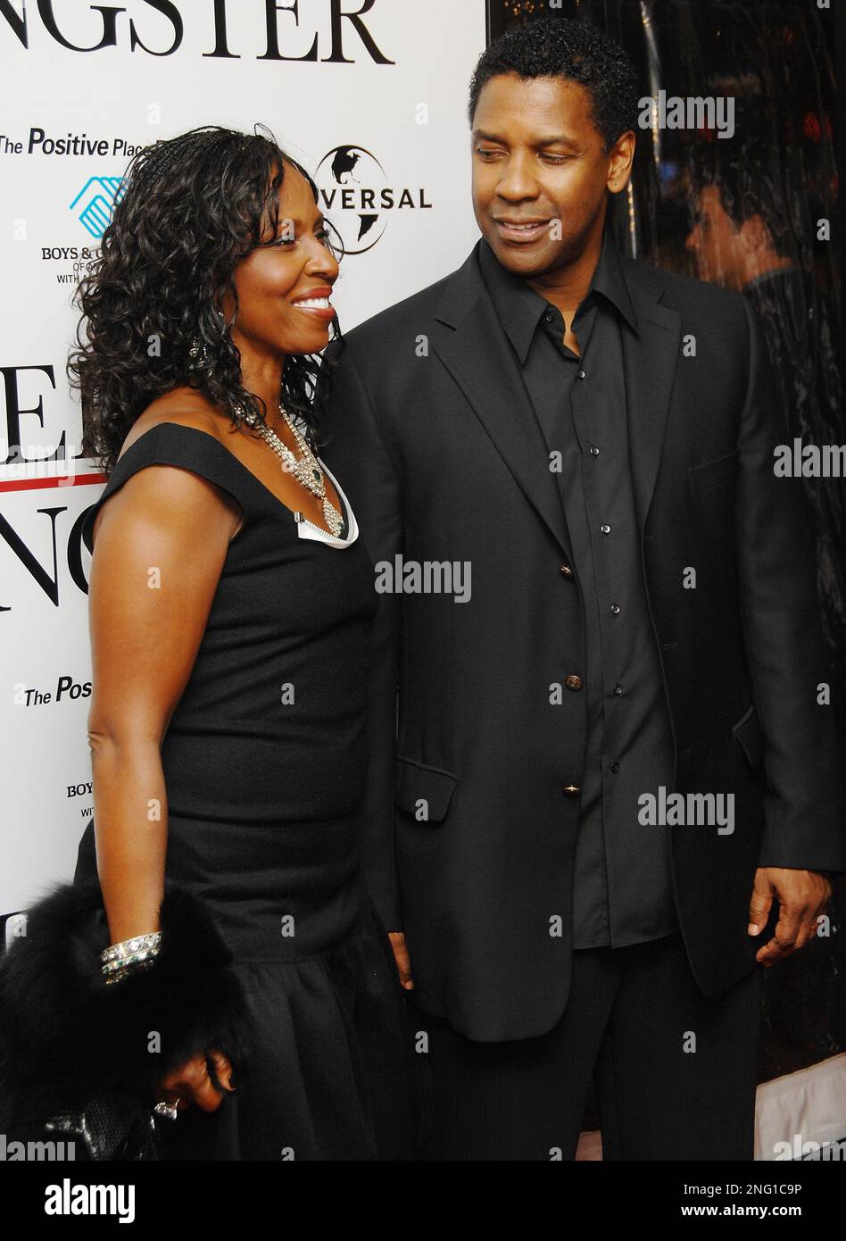 Actor Denzel Washington and wife Pauletta Washington attend the world ...