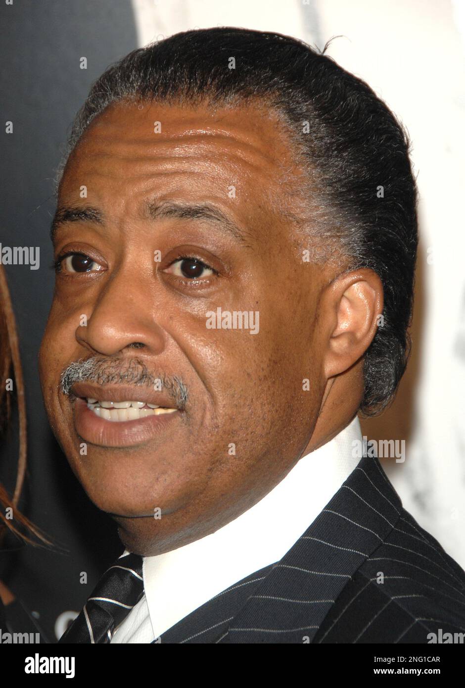 Reverend Al Sharpton arrives at The Apollo Theatre for the premiere of ...