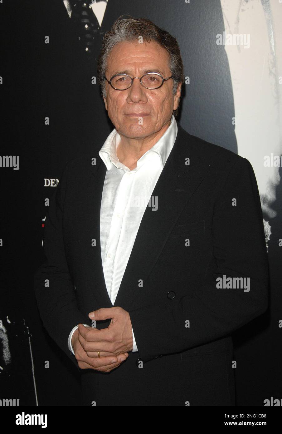 Actor Edward James Olmos arrives at The Apollo Theatre for the premiere ...