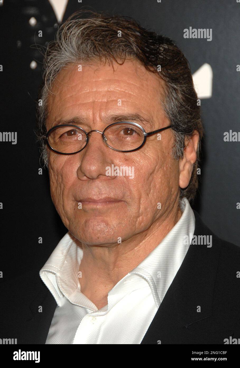 Actor Edward James Olmos arrives at The Apollo Theatre for the premiere ...