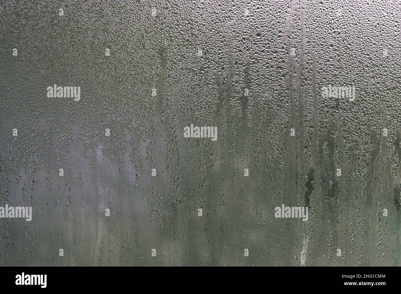 condensation misted glass due to moisture or poor heating Stock Photo ...
