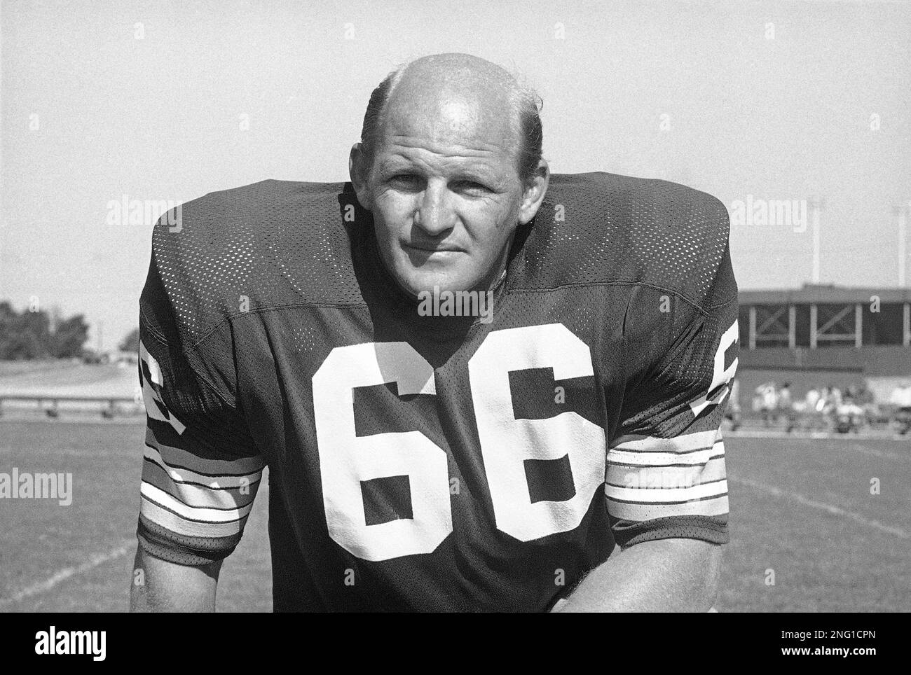 Green Bay Packers Ray Nitschke shown Aug. 1973. (AP Photo Stock Photo ...