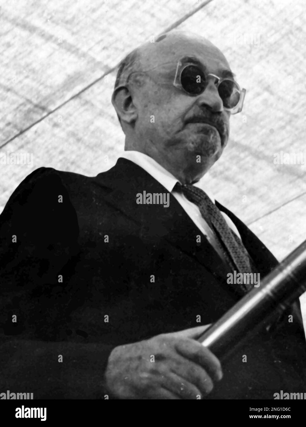Head of the Jewish Agency Dr. Chaim Weizmann speaking during the corner ...