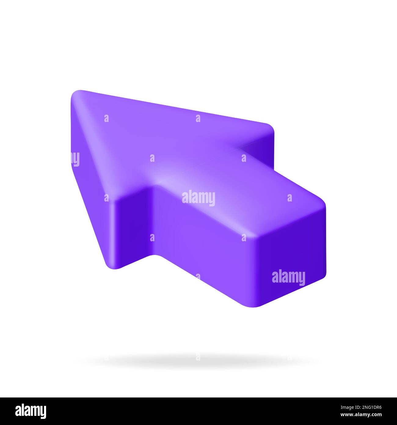 3D Mouse Cursor Isolated on White Stock Vector Image & Art - Alamy