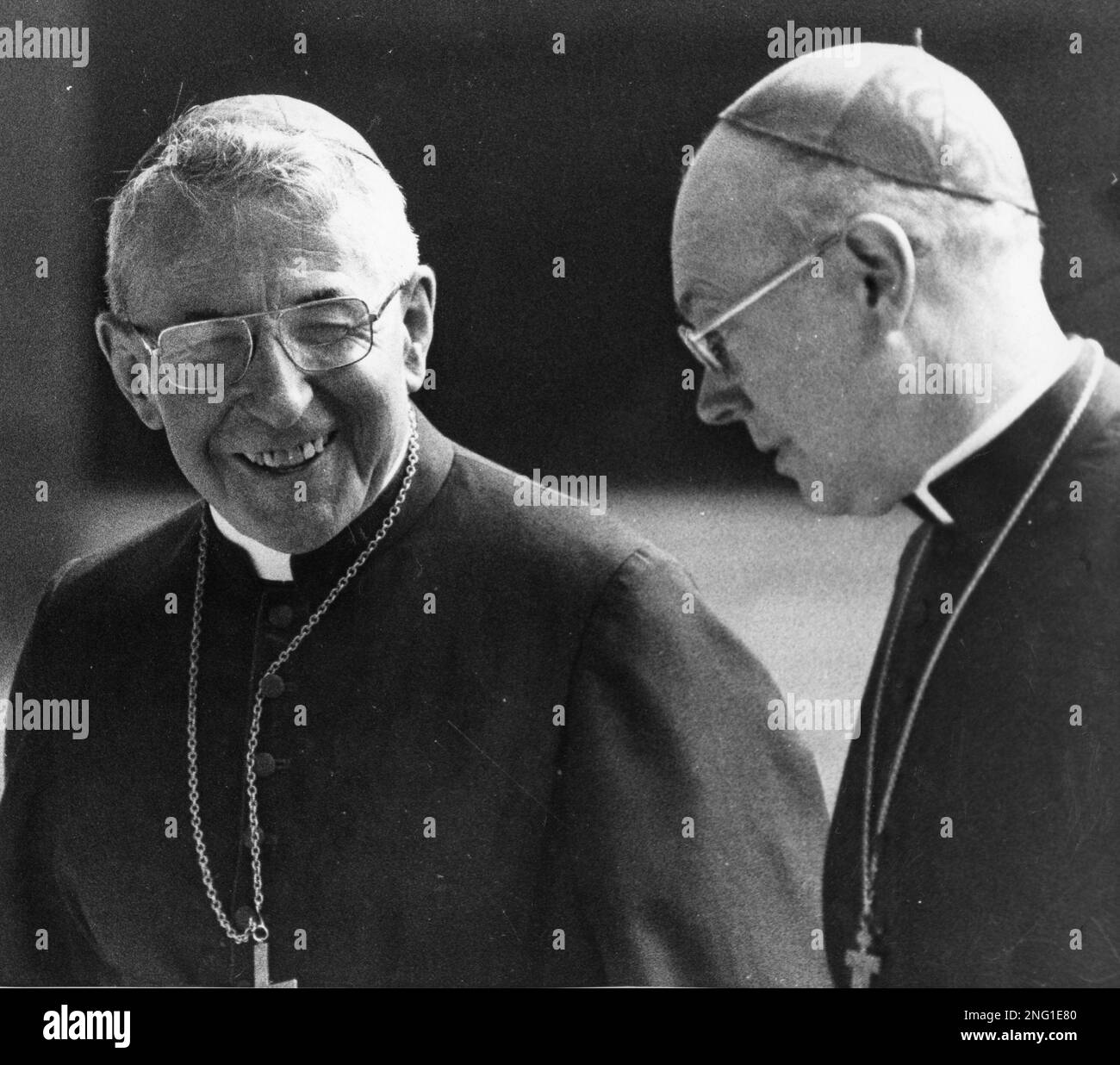 Albino Card. Luciani (L) who has been elected as new Pope of the ...