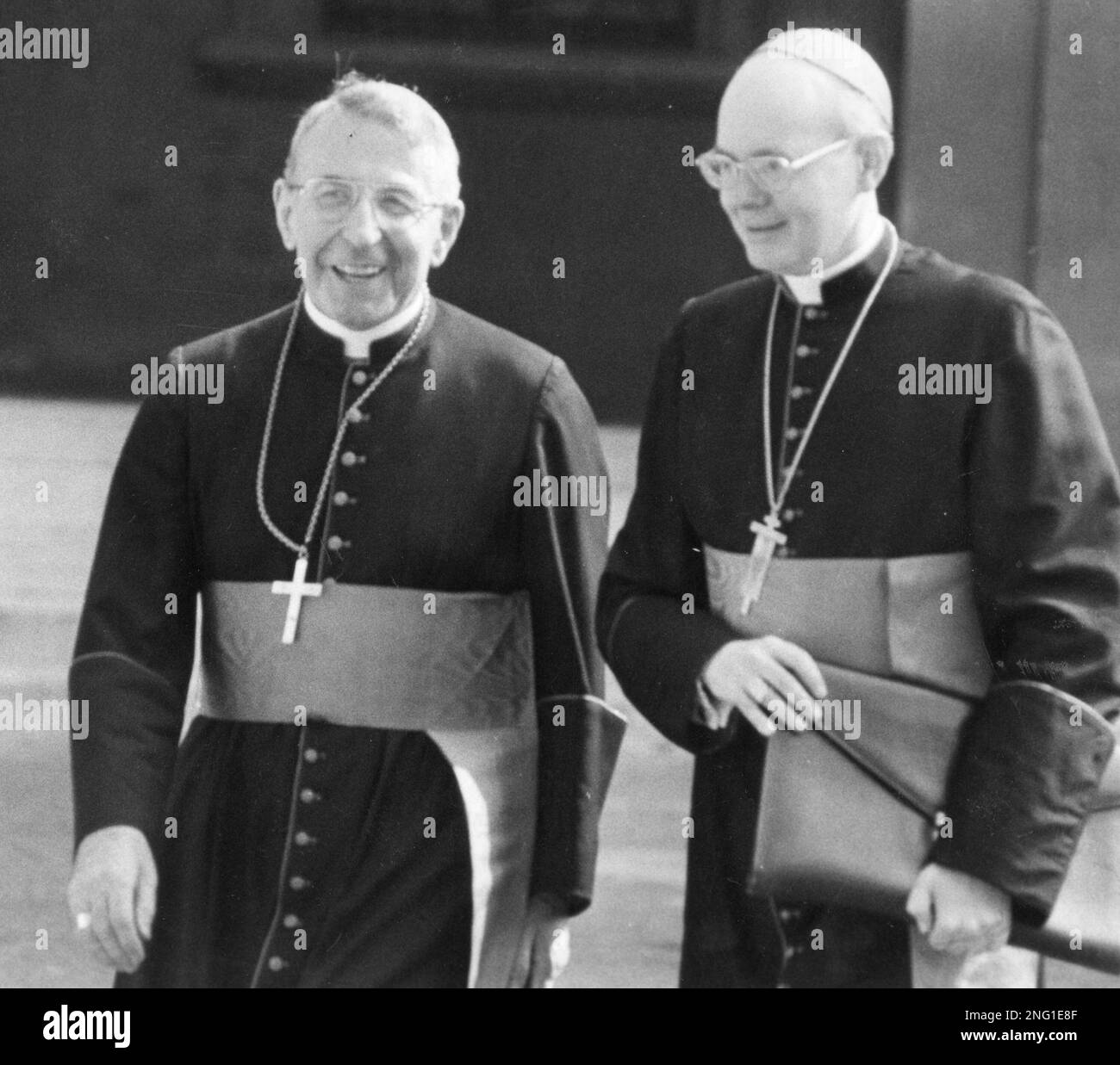 Albino Card. Luciani (L) who has been elected as new Pope of the ...