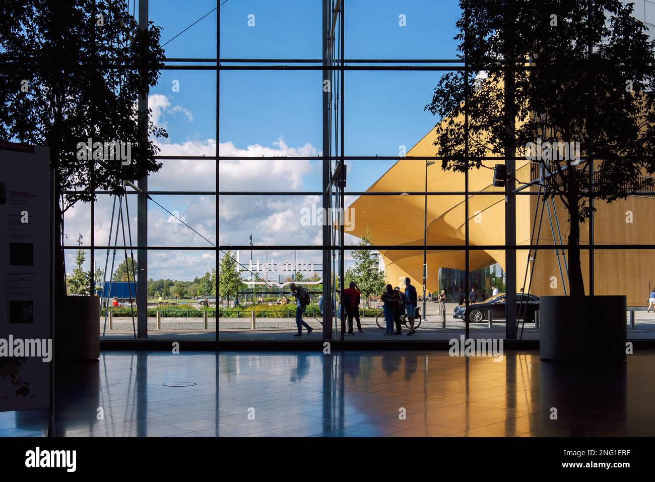 Helsinki, Finland - August 22, 2022: Sanomatalo is business office ...