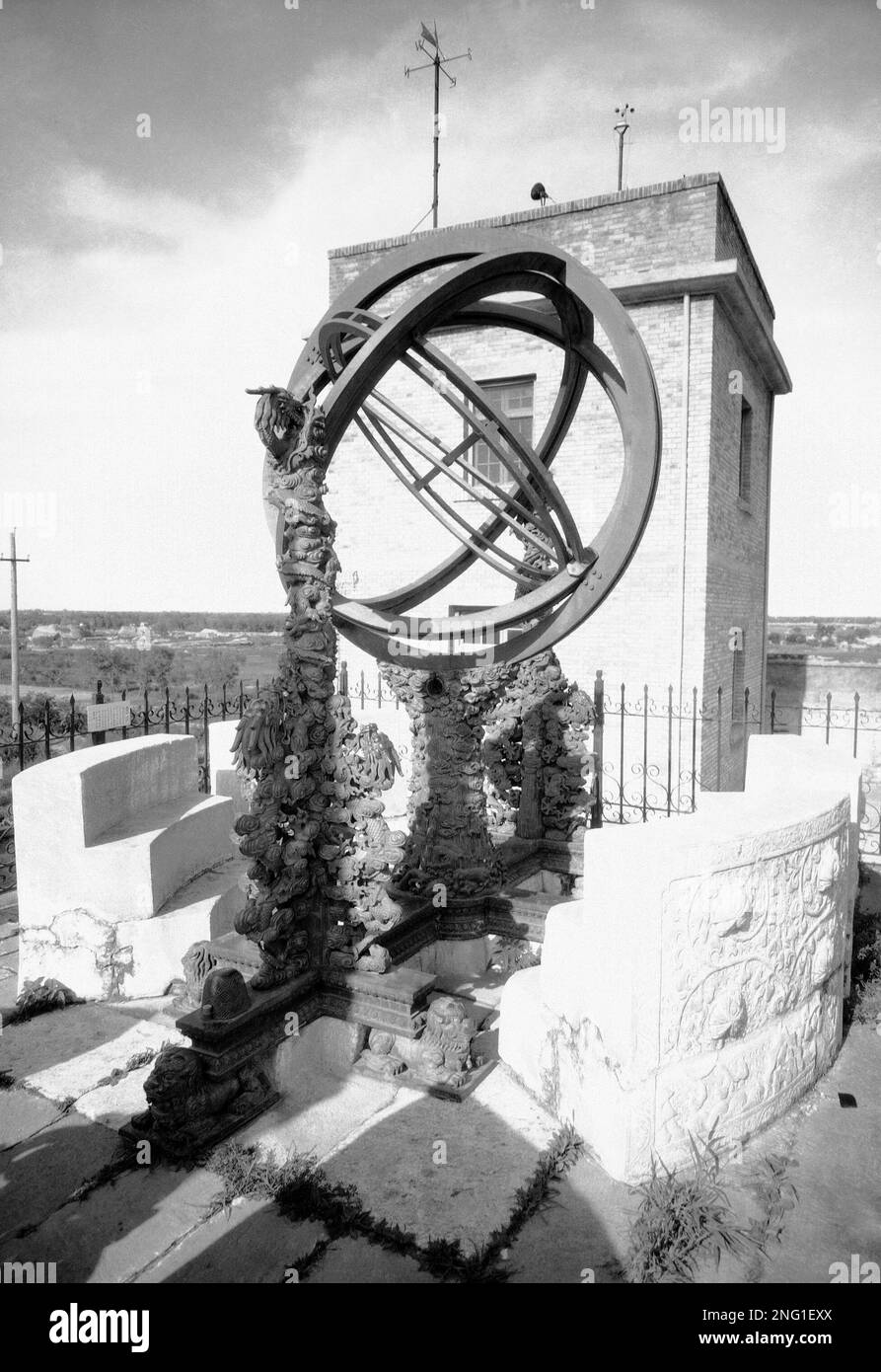 Ancient astronomical instruments of bronz and copper in Beijing's ...