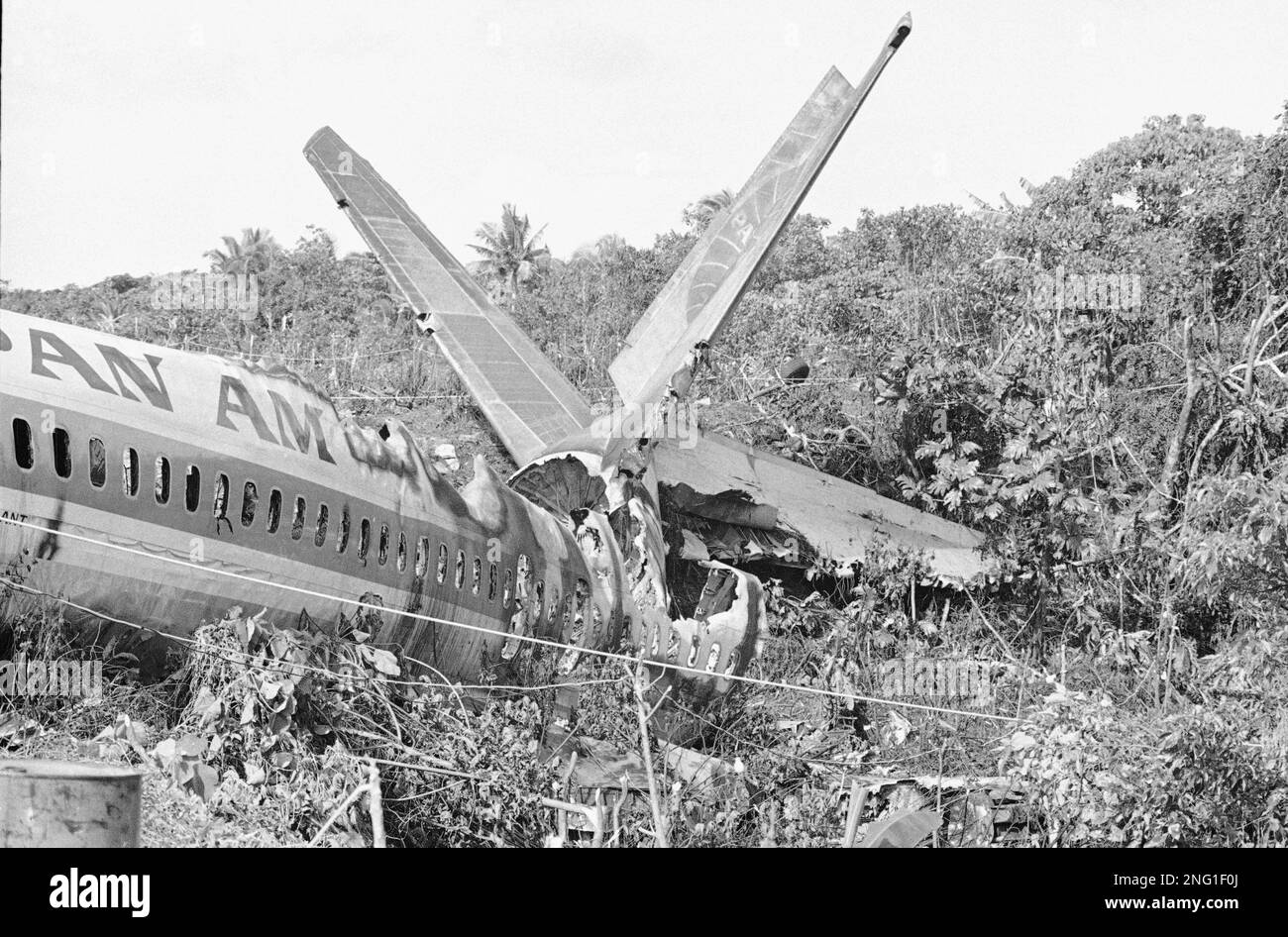 This is the remains of the Boeing 707 Pan American Airways jetliner ...