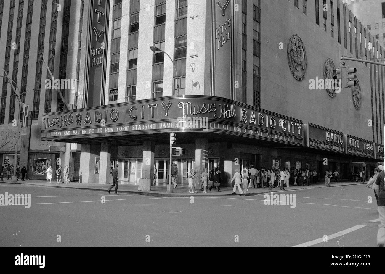 New York's Radio City Music Hall in Rockefeller Center is seen, at 50th ...