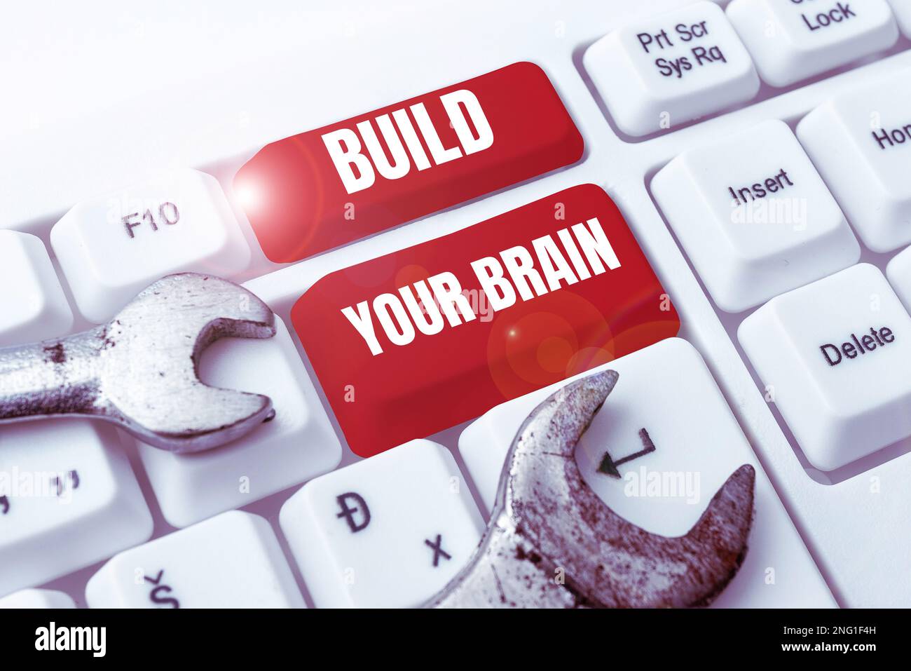 Handwriting text Build Your Brain. Word for mental activities to ...