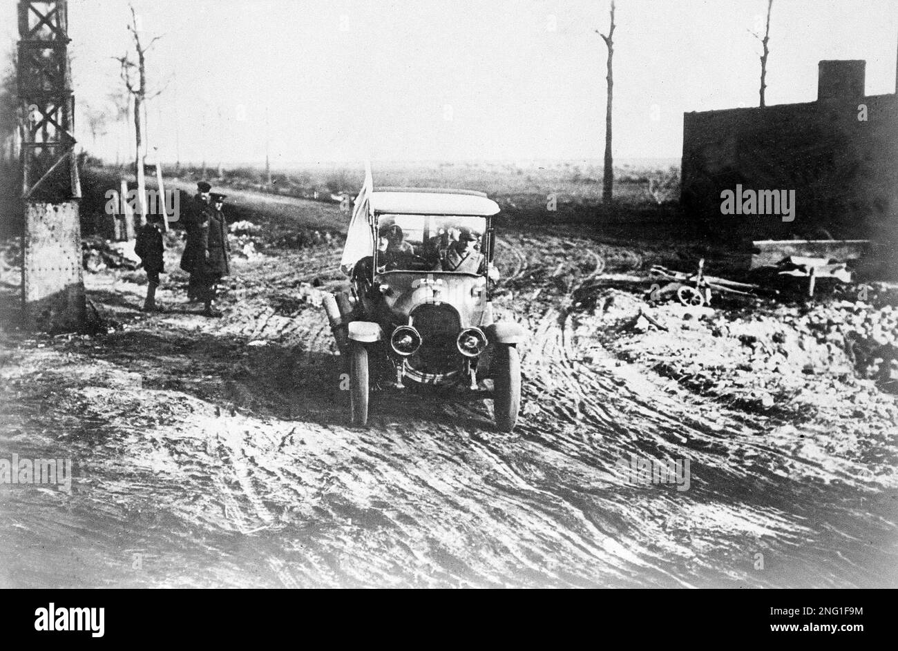German officers under white flag pass through Canadian lines to reveal ...